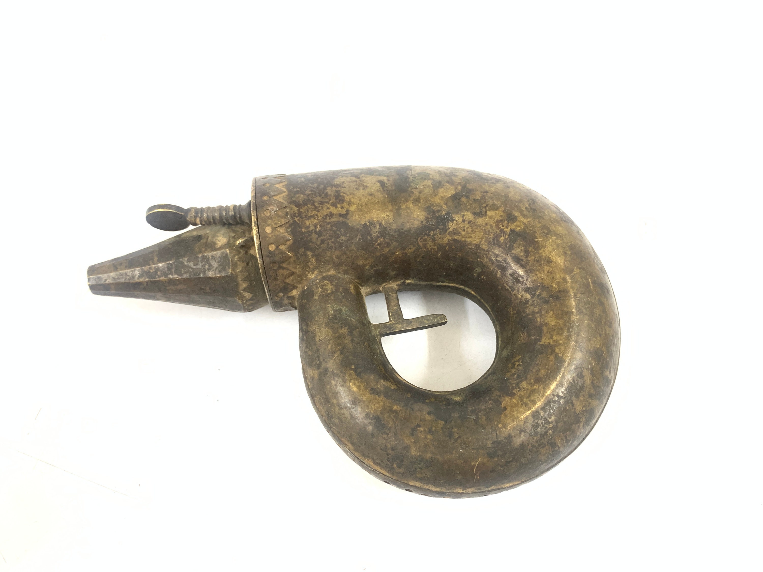 Antique Brass Gun Powder Flask| Antique Brass Brood Dani - Etsy