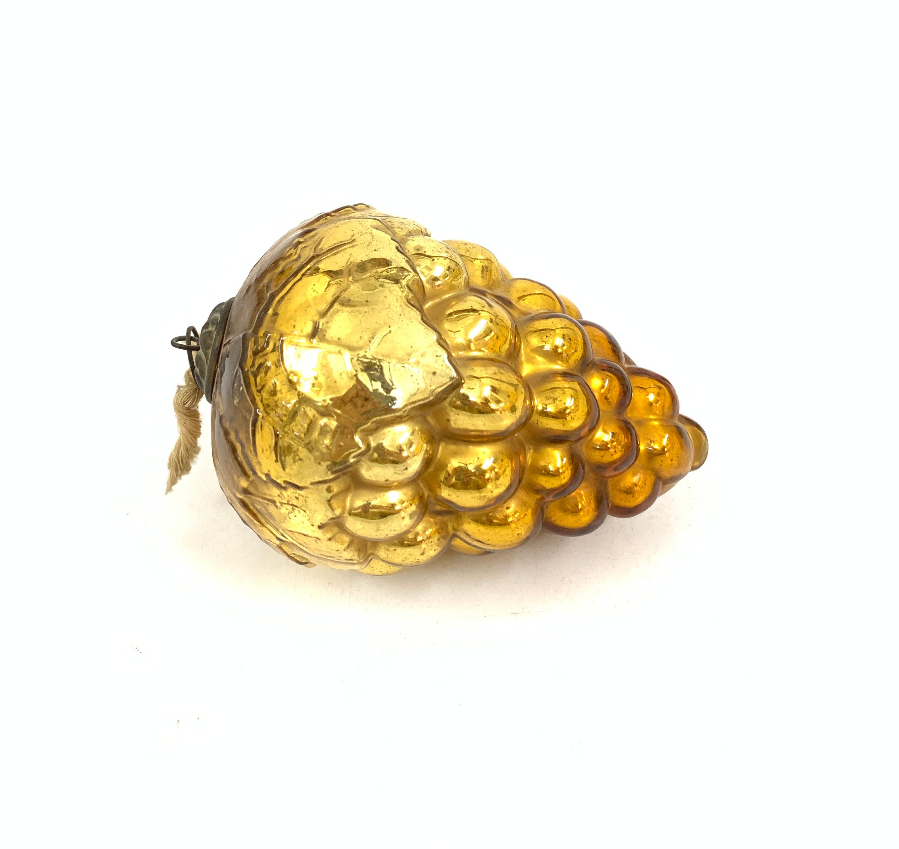 Antique Depose Brand Old Golden Cluster of Grapes Shape Christmas Heavy ...