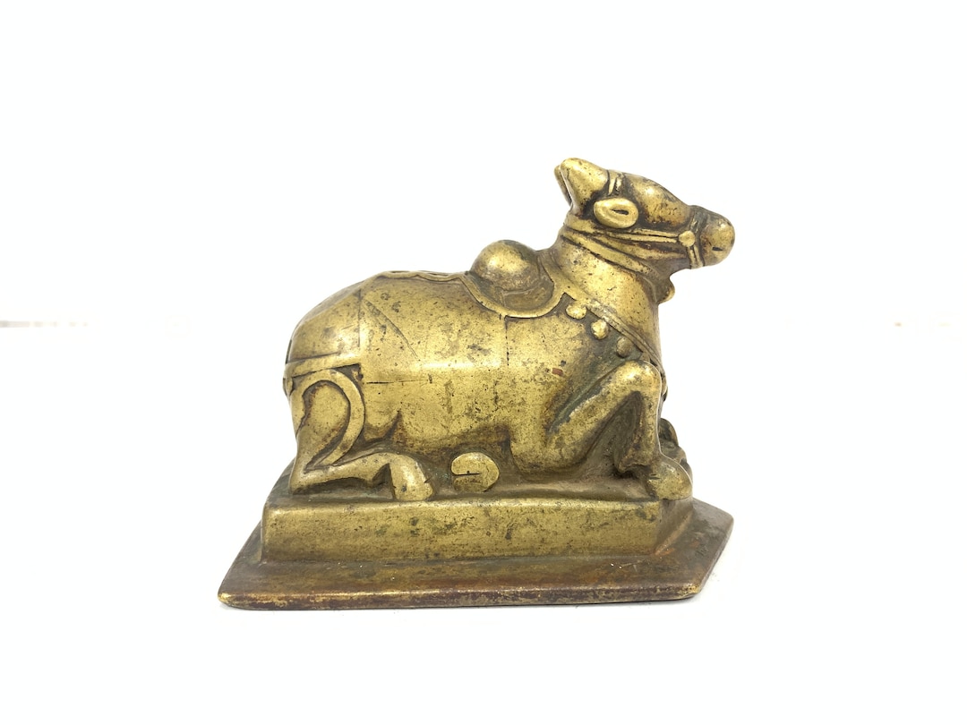 Antique Brass Maharashtrian Nandi Shiva Bull - Etsy