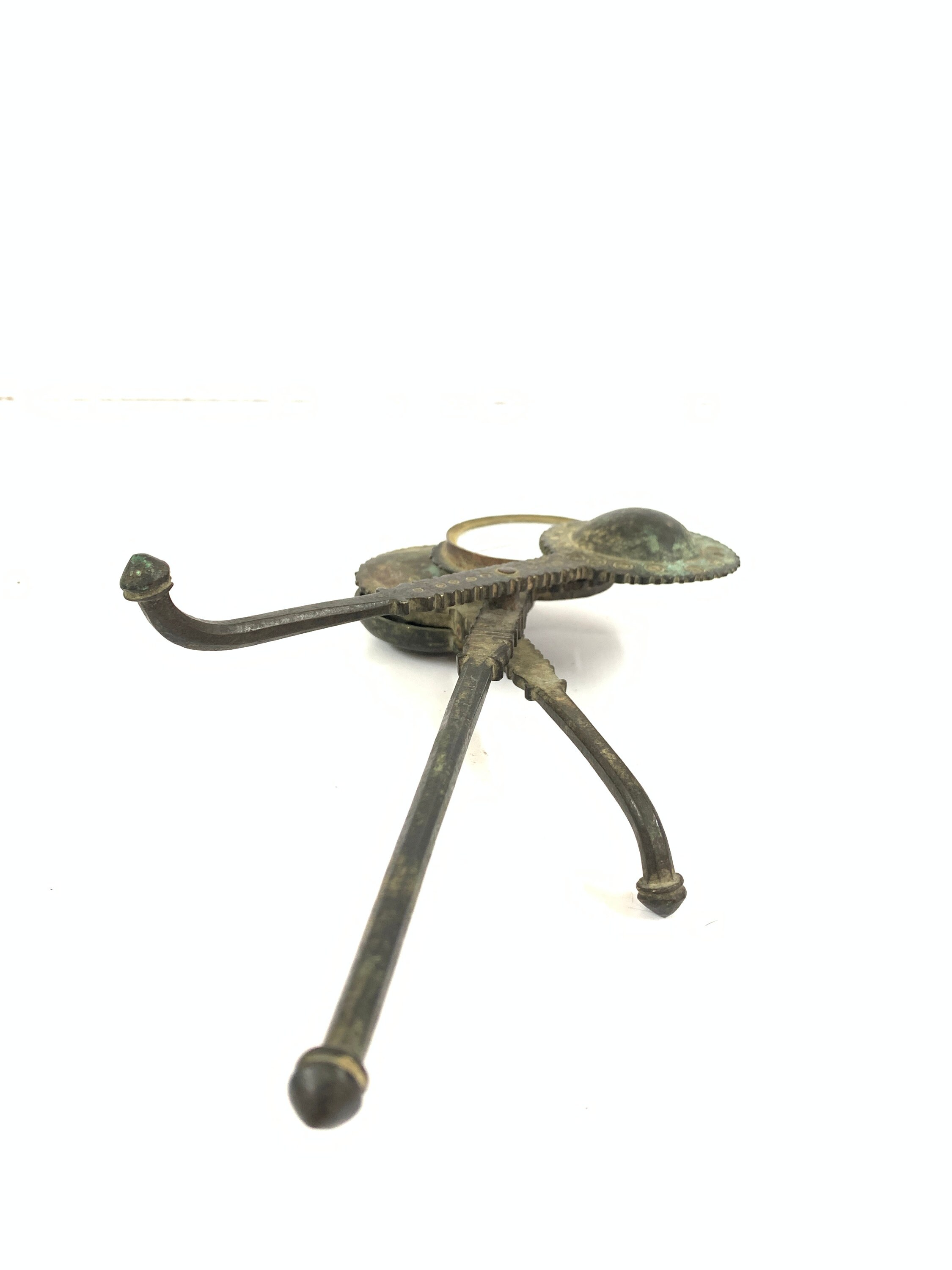 Vintage Brass Makeup Box Antique Brass Vanity Kit - Etsy