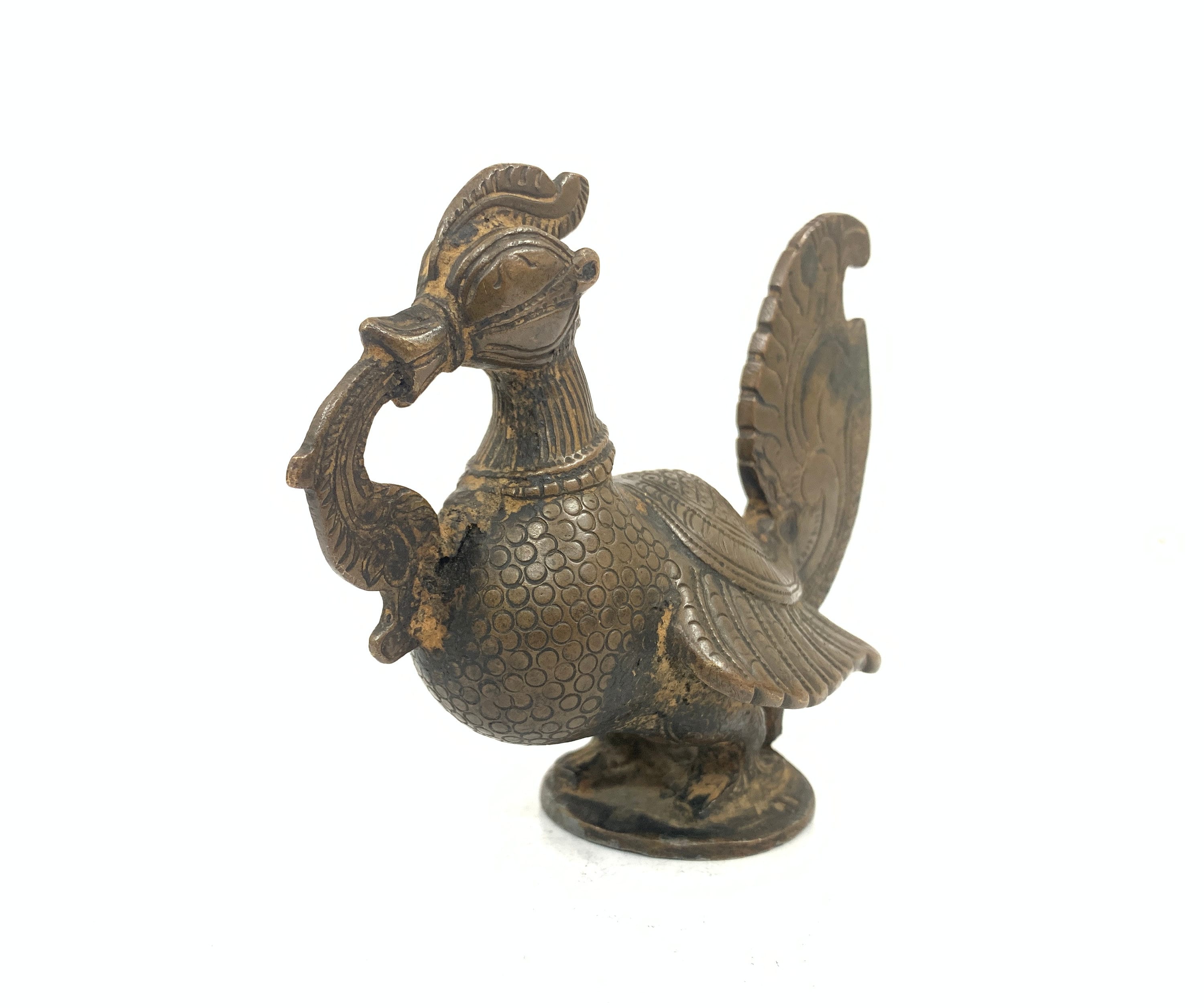 Antique Brass Humsa Bird Figurine - Etsy