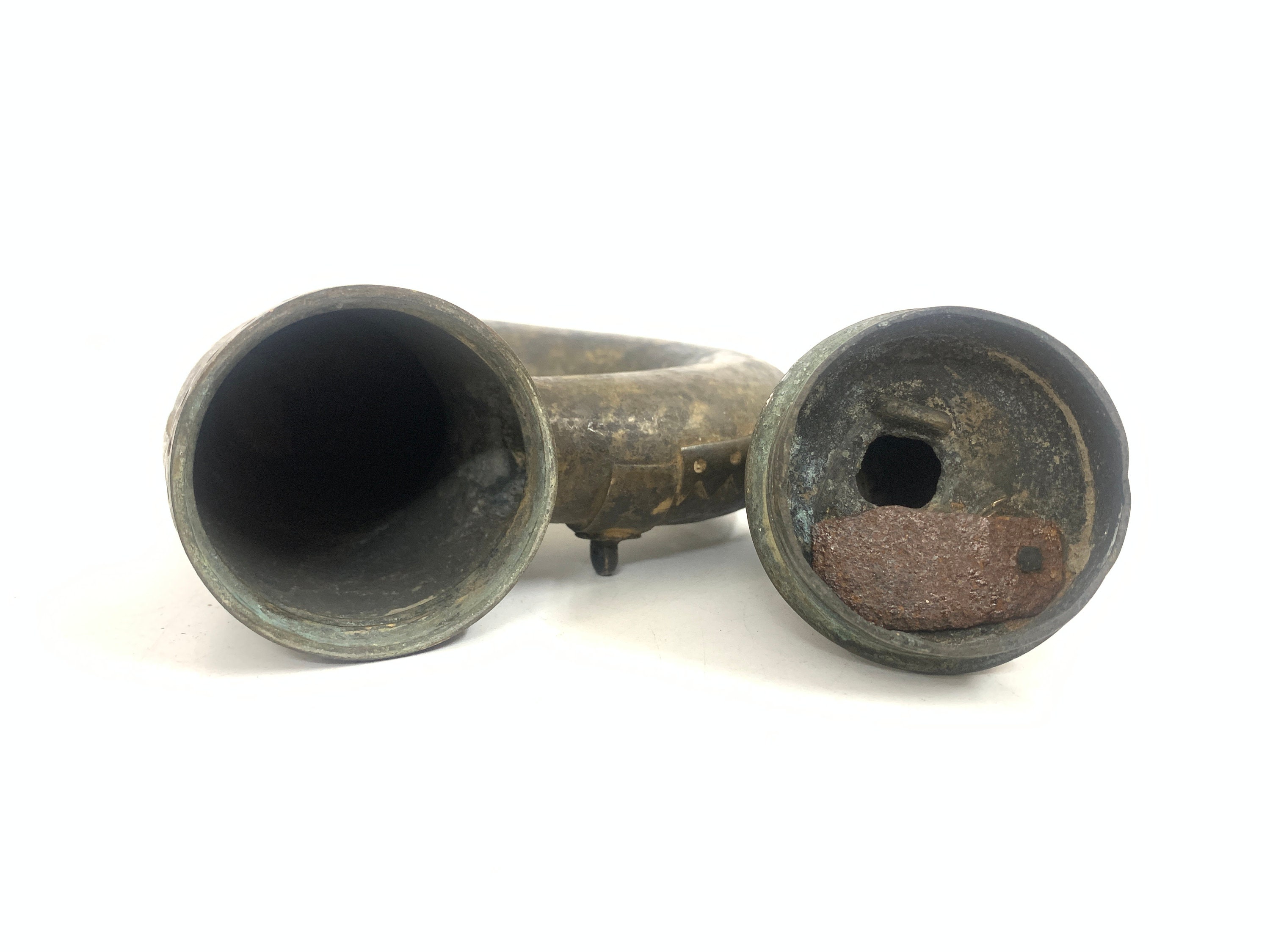 Antique Brass Gun Powder Flask| Antique Brass Brood Dani - Etsy