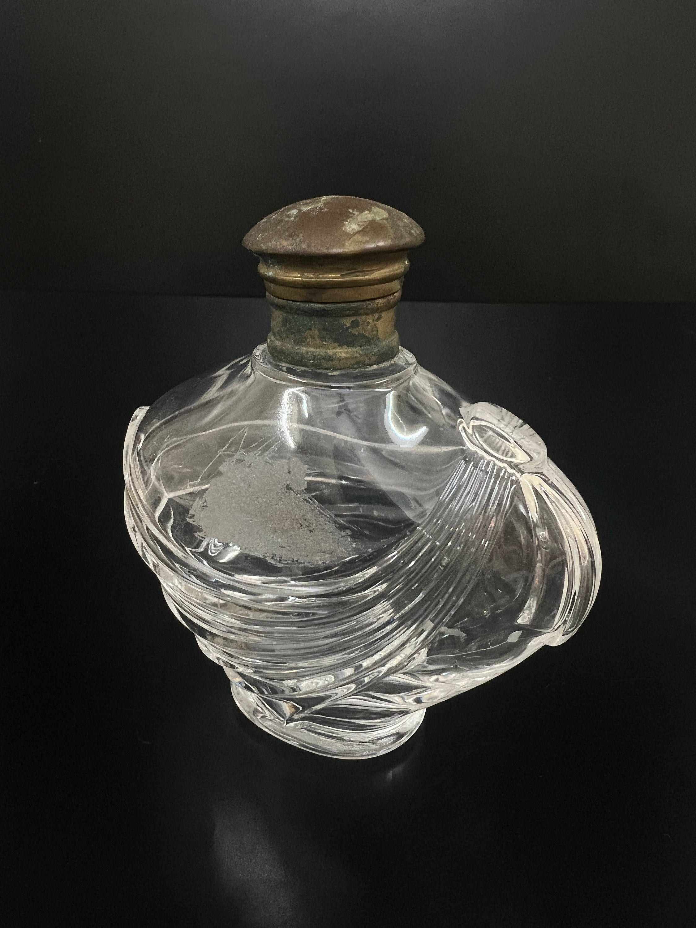 Vintage Crystal Glass French Perfume Bottle by VCA - Etsy