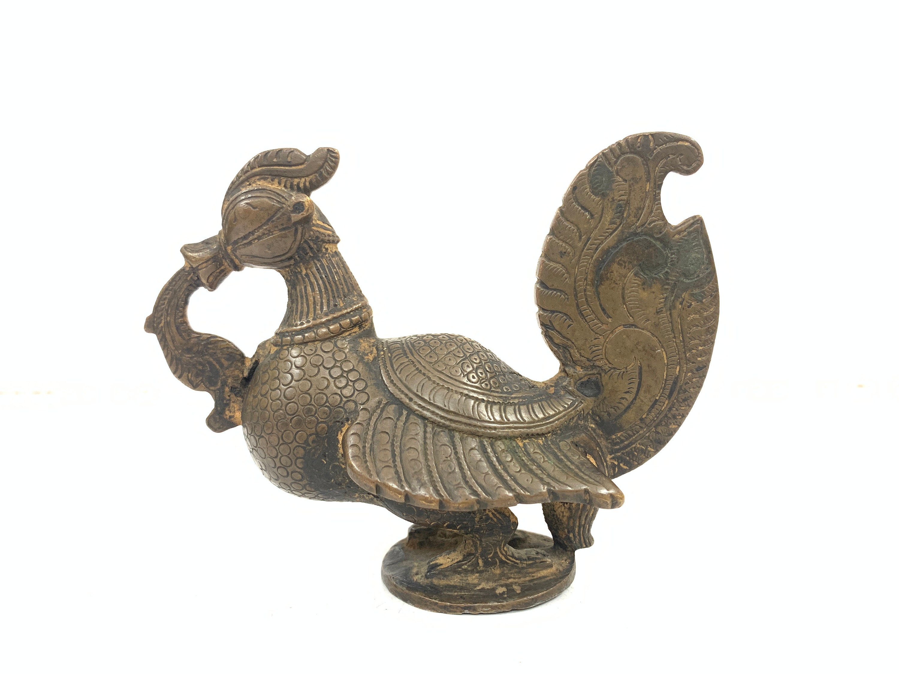 Antique Brass Humsa Bird Figurine - Etsy
