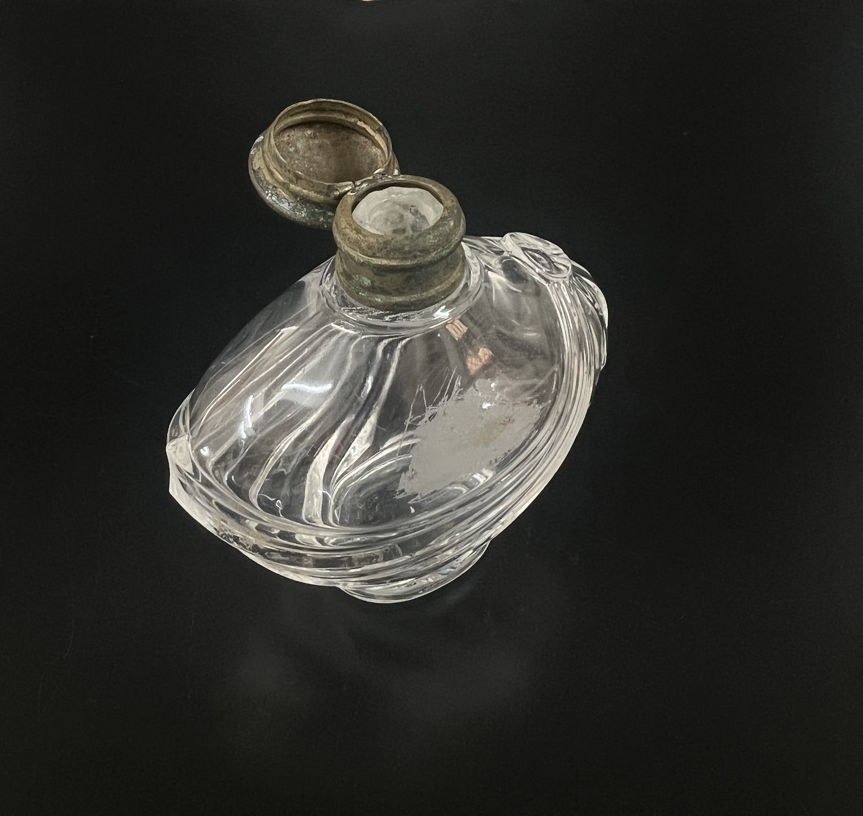 Vintage Crystal Glass French Perfume Bottle by VCA - Etsy