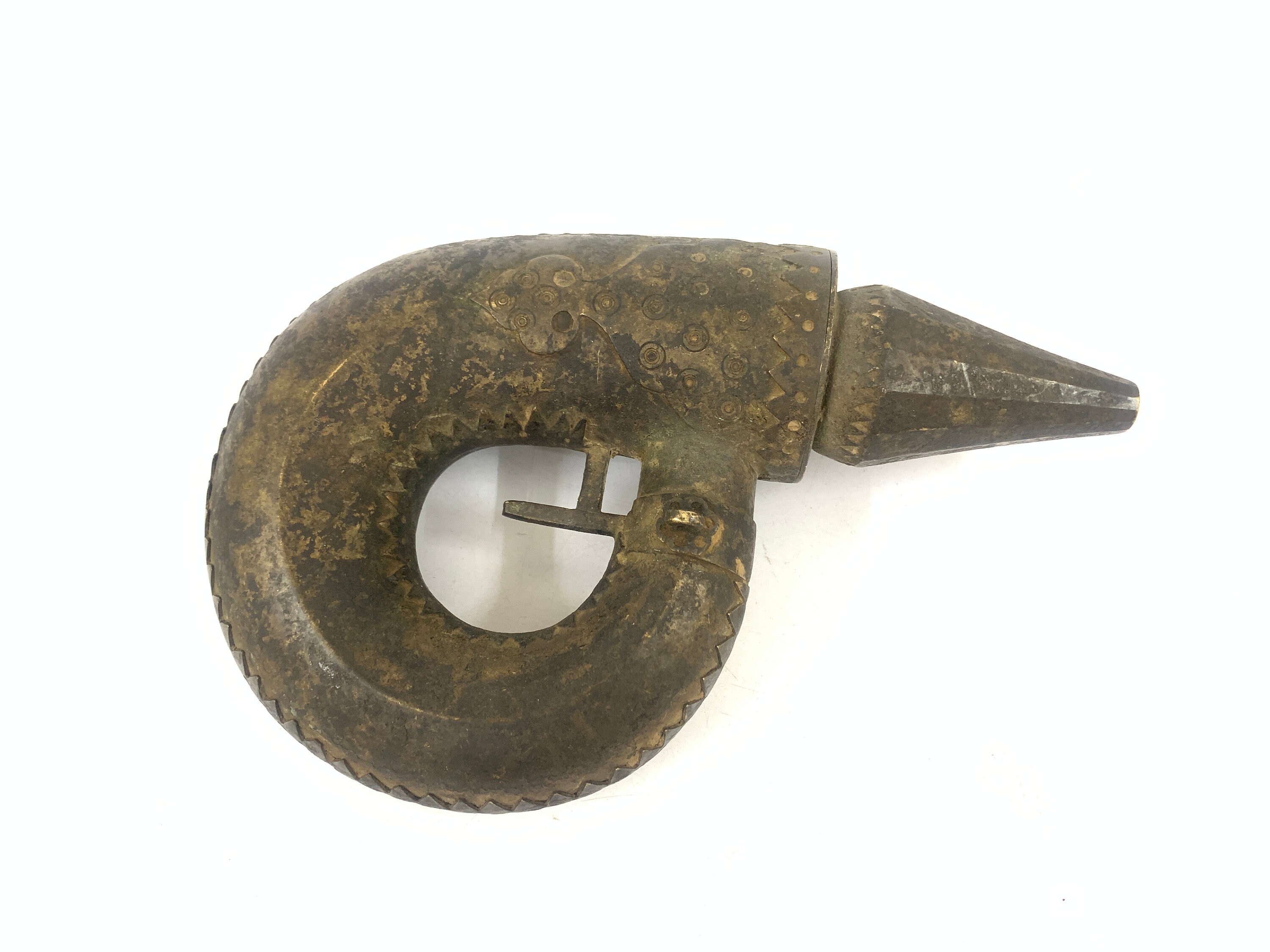 Antique Brass Gun Powder Flask| Antique Brass Brood Dani - Etsy