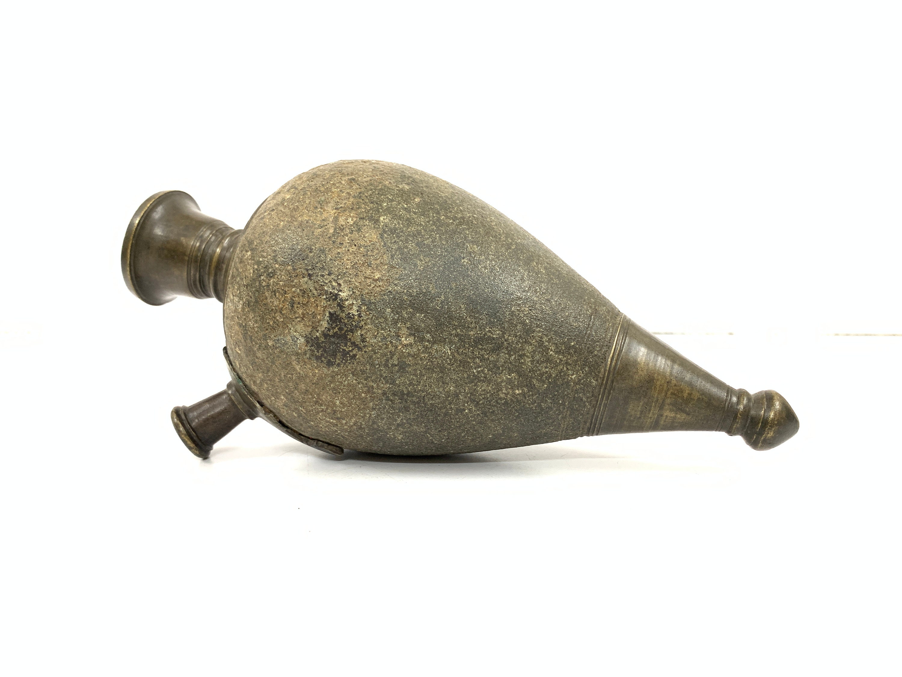 Antique Mughal Brass Islamic Hukka With Zinc Overlayed - Etsy