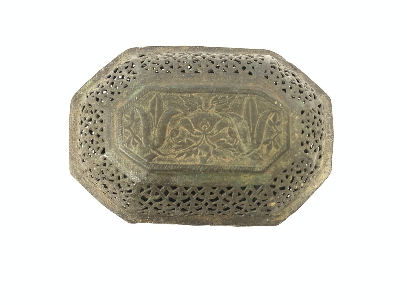 Brass Vintage Mughal Jali Box /bettle and Pan Box/vintage Box/old Brass ...