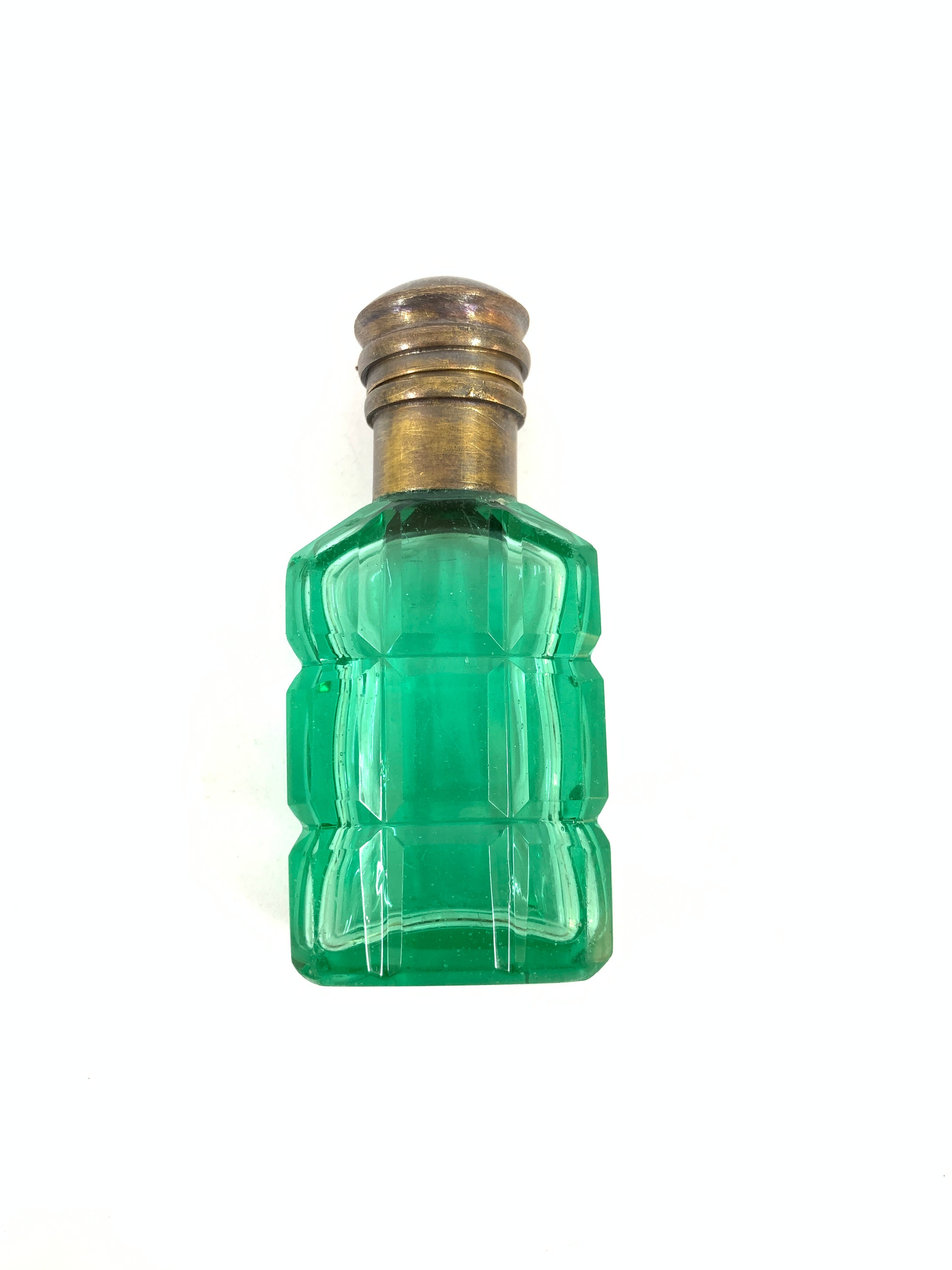 Vintage Vaseline Cut Glass Miniature Perfume Bottle - Etsy