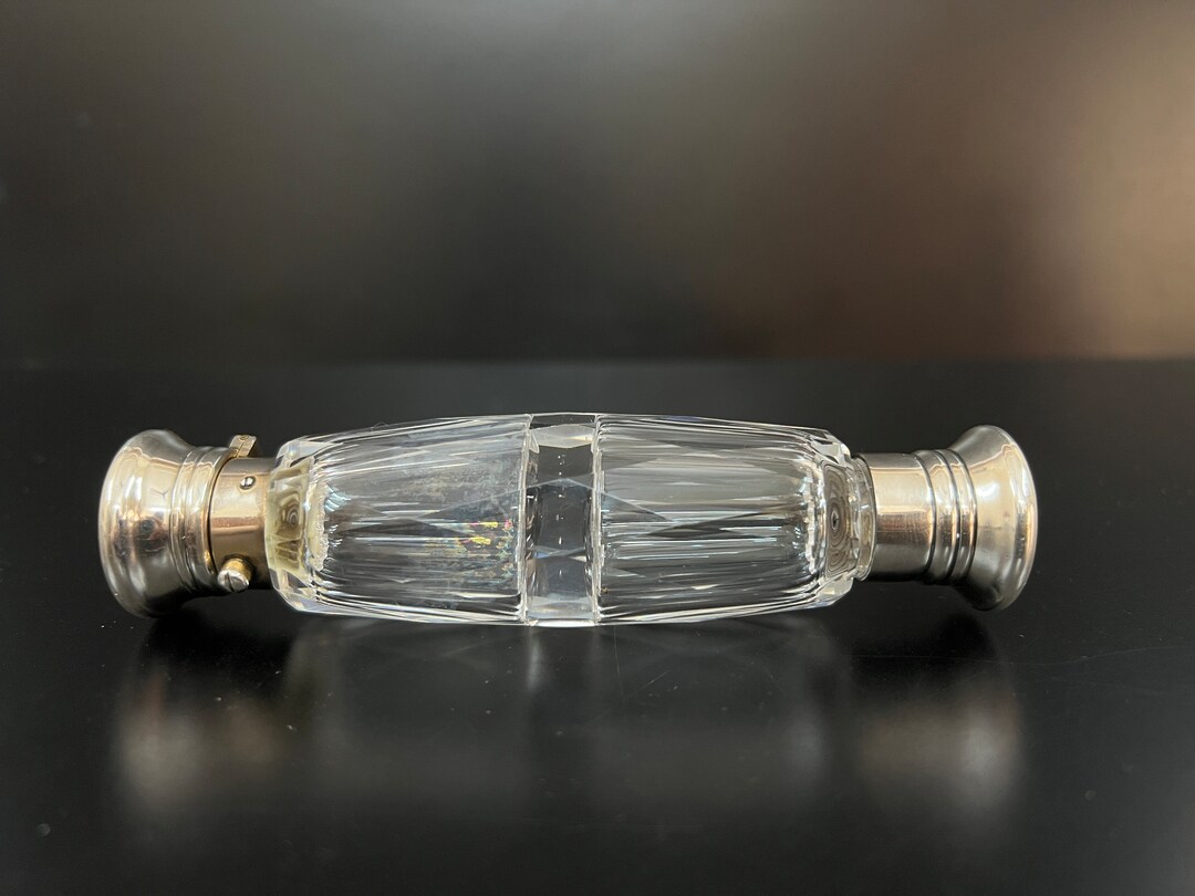 Vintage Victorian Style Double Ended Scent Bottle Two Face Perfume ...