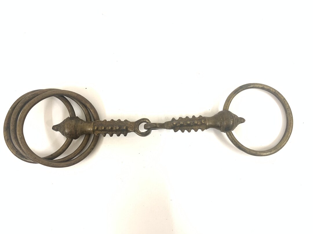 Vintage Horse Bit, Antique Brass Bit, Rustic Bit Horse Riding, Farm ...
