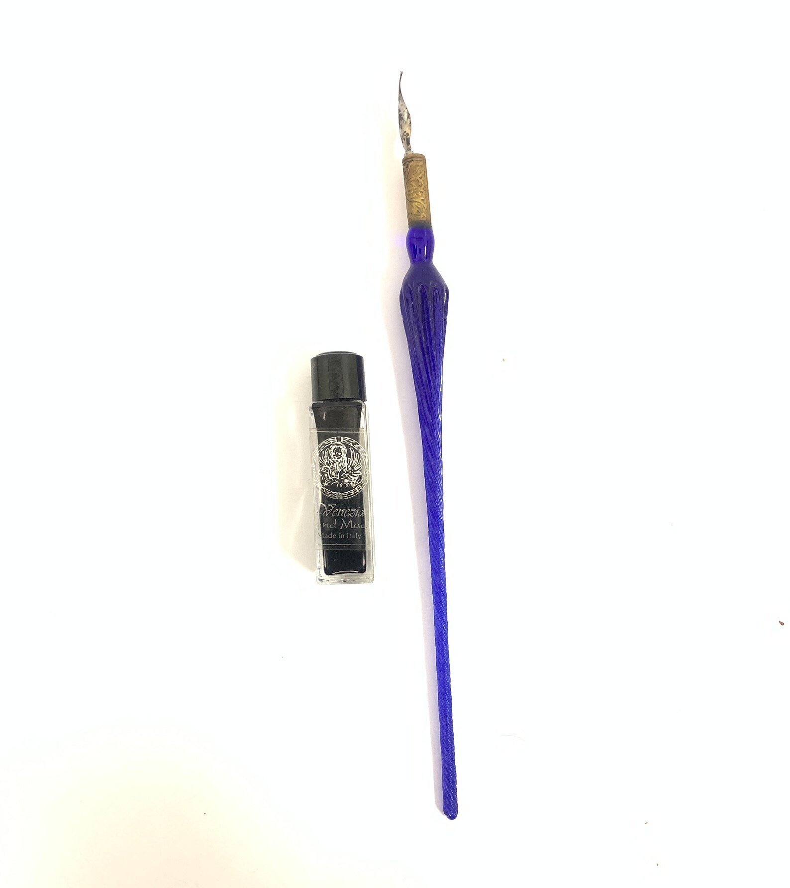 Vintage Pen and Ink Pot| Vintage Dipping Pen| Vintage Glass Pens - Etsy
