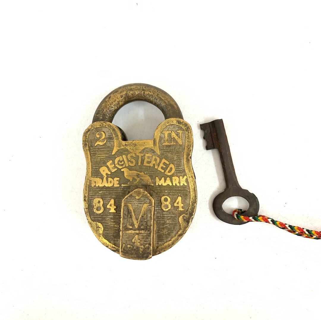 Vintage Brass Indian Lock - Etsy