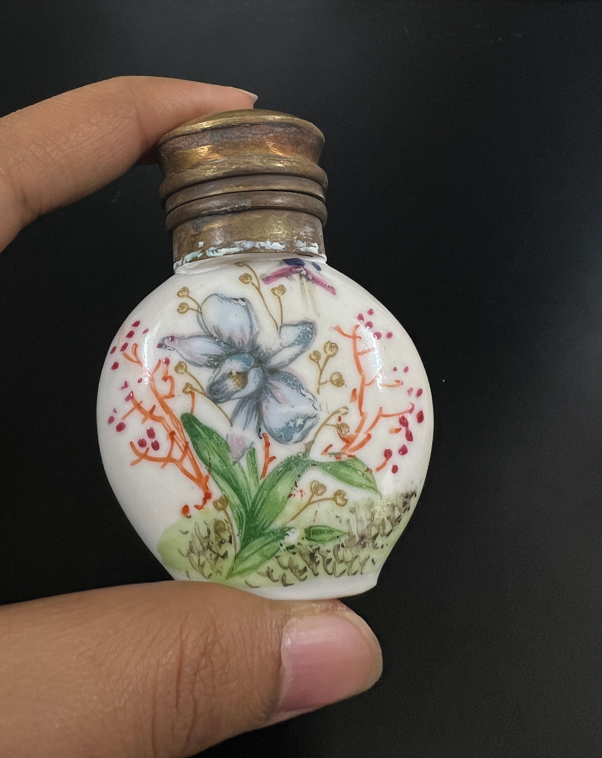Vintage Porcelain Perfume Bottle - Etsy
