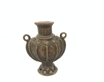 Antique Heavy Brass Big Size Inkwell Handcrafted Collectible Inkpot ...