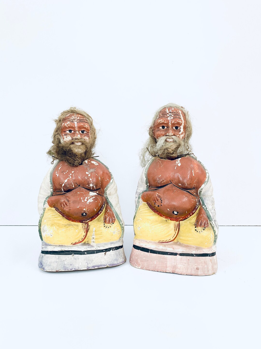 Vintage Paper Mache Dancing Saint| Vantage Paper Mache Idols - Etsy