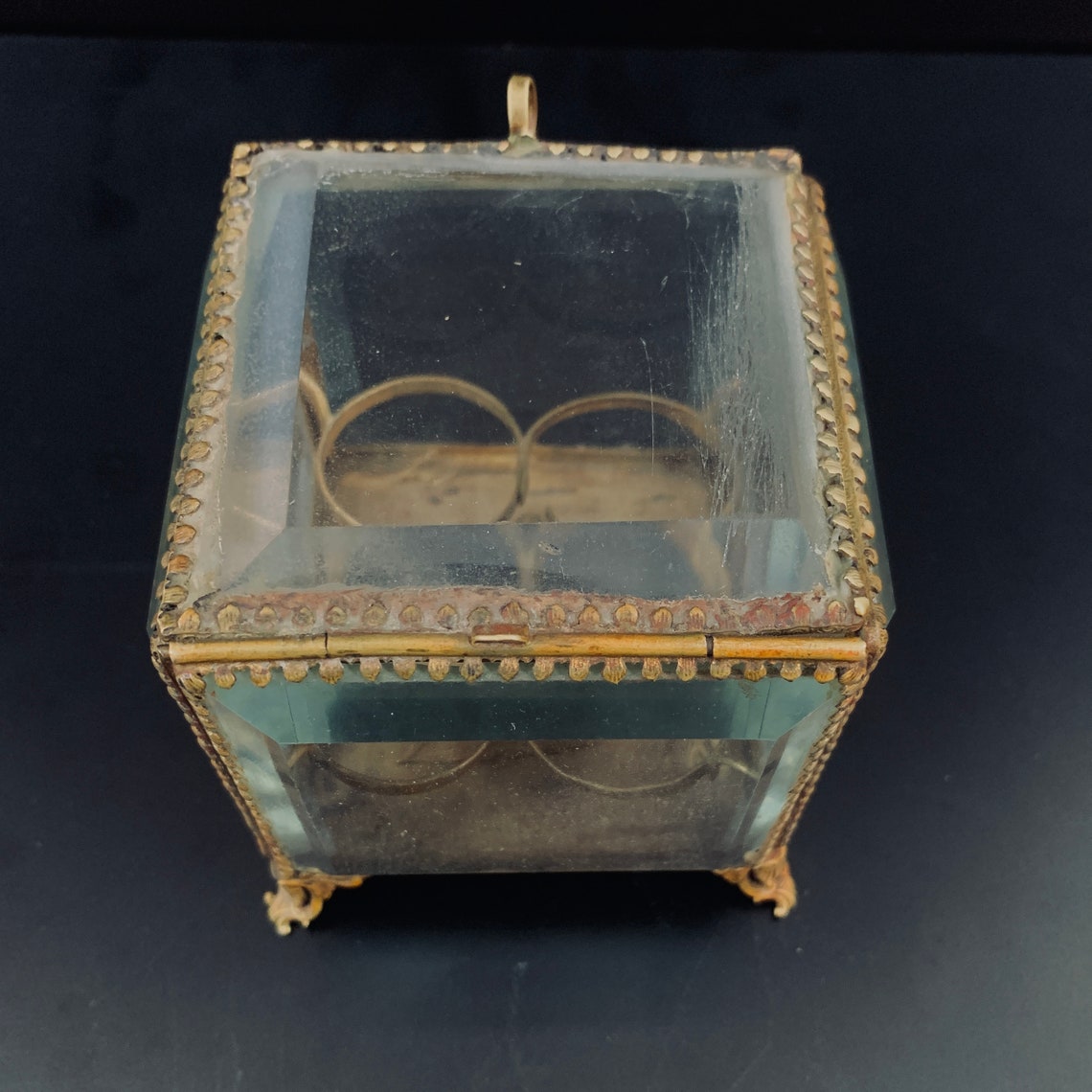 Antique Perfume Bottle Box Glass Jewel Box French Storage Boxes ...