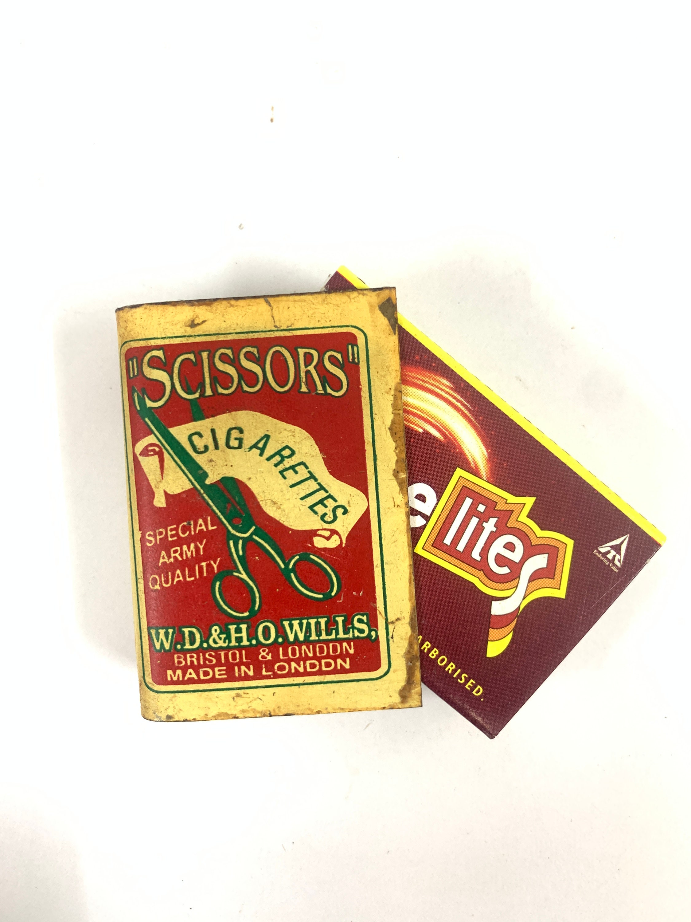 Vintage Scissors Cigarettes London Advertisement Match Stick - Etsy