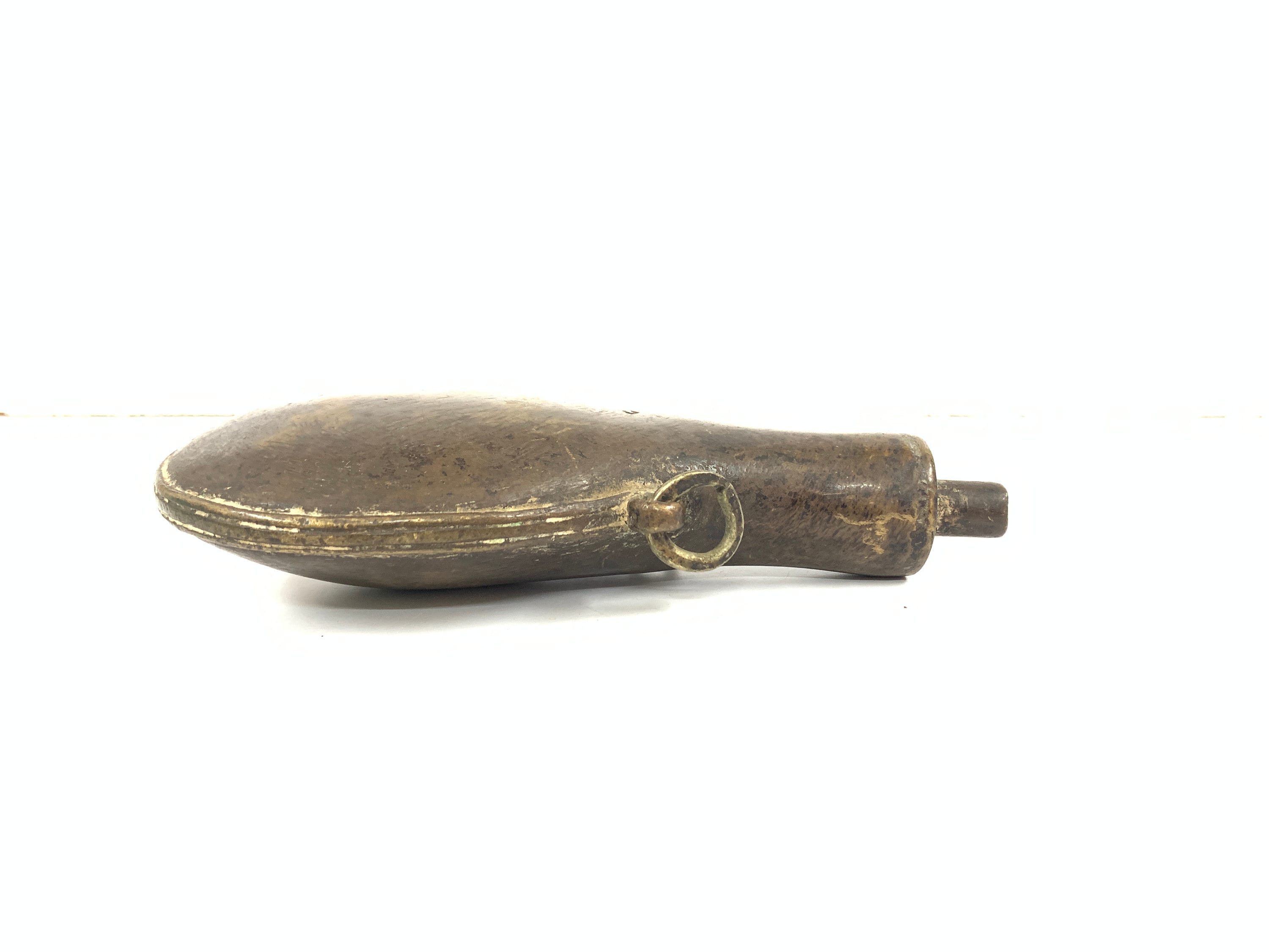 Antique Brass Gun Powder Flask Antique Brass Brood Dani - Etsy