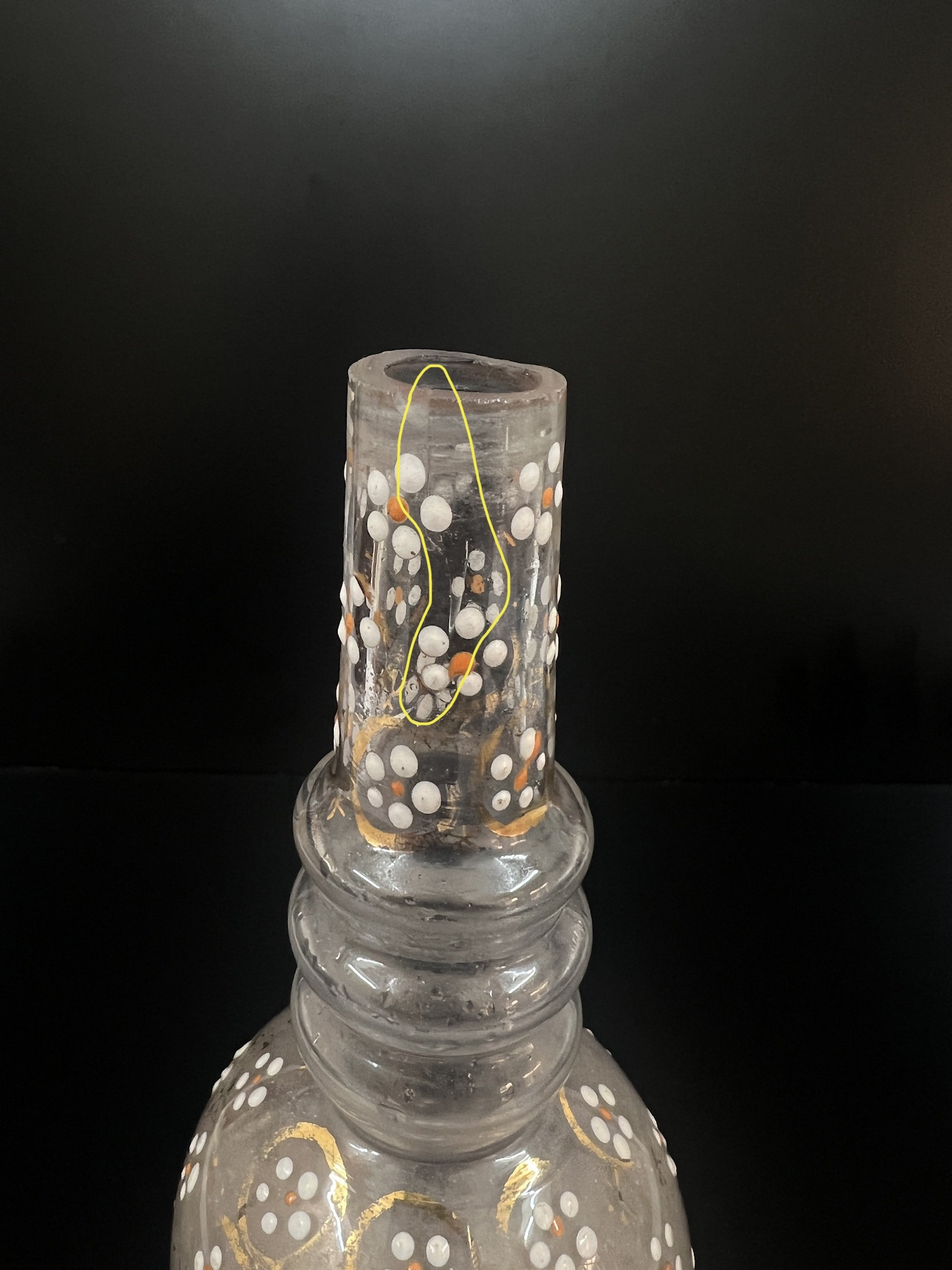 Vintage Glass Rose Water Sprinkler With Gold Work - Etsy