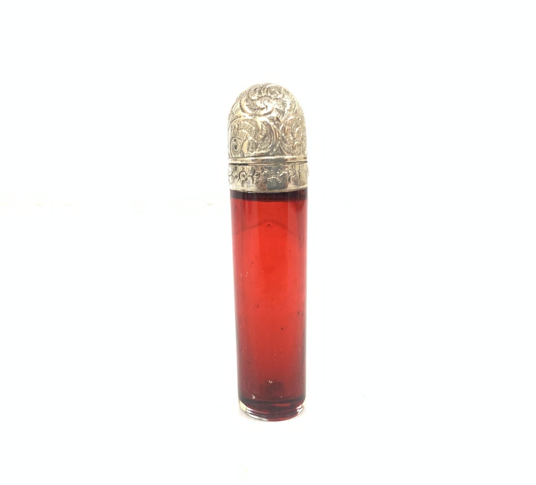 Antique Rare Ruby Glass Perfume Bottle Circa 1880 - Etsy
