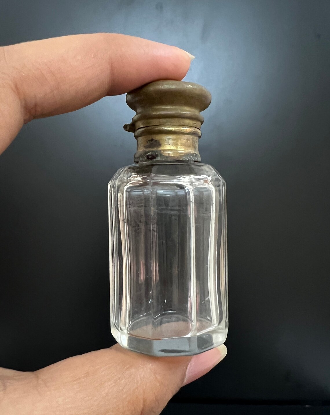 Vintage Cut Glass Miniature Perfume Bottles - Etsy