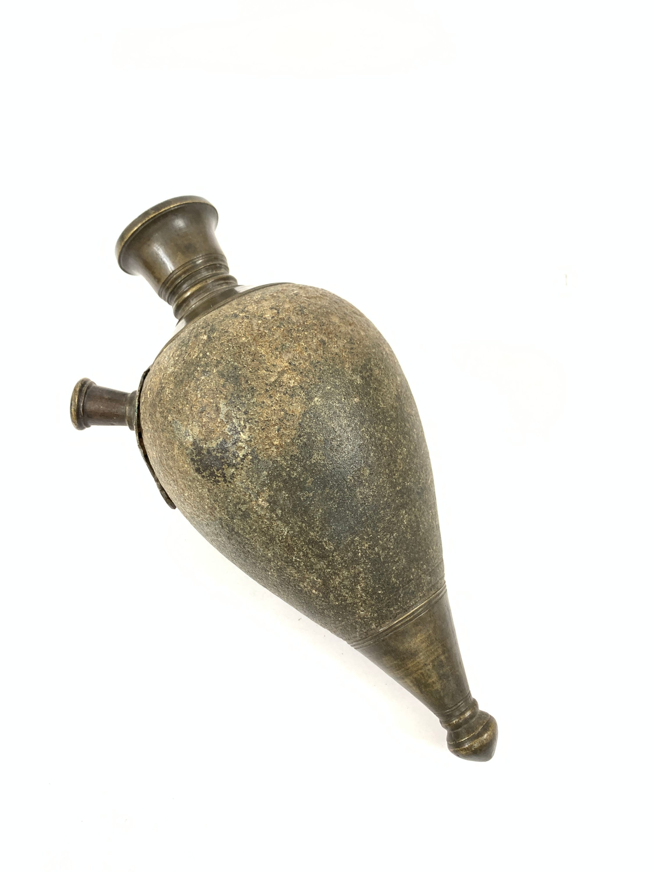 Antique Mughal Brass Islamic Hukka With Zinc Overlayed - Etsy