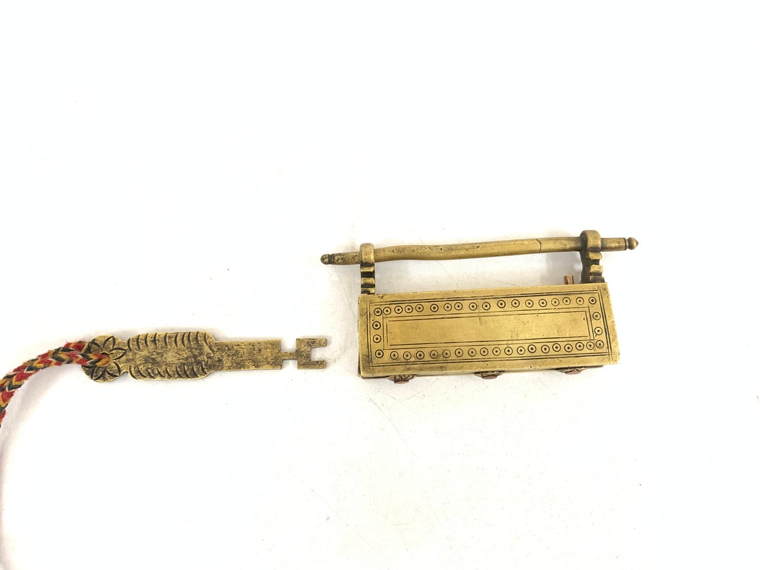 Vintage Brass Dual Trick Lock - Etsy