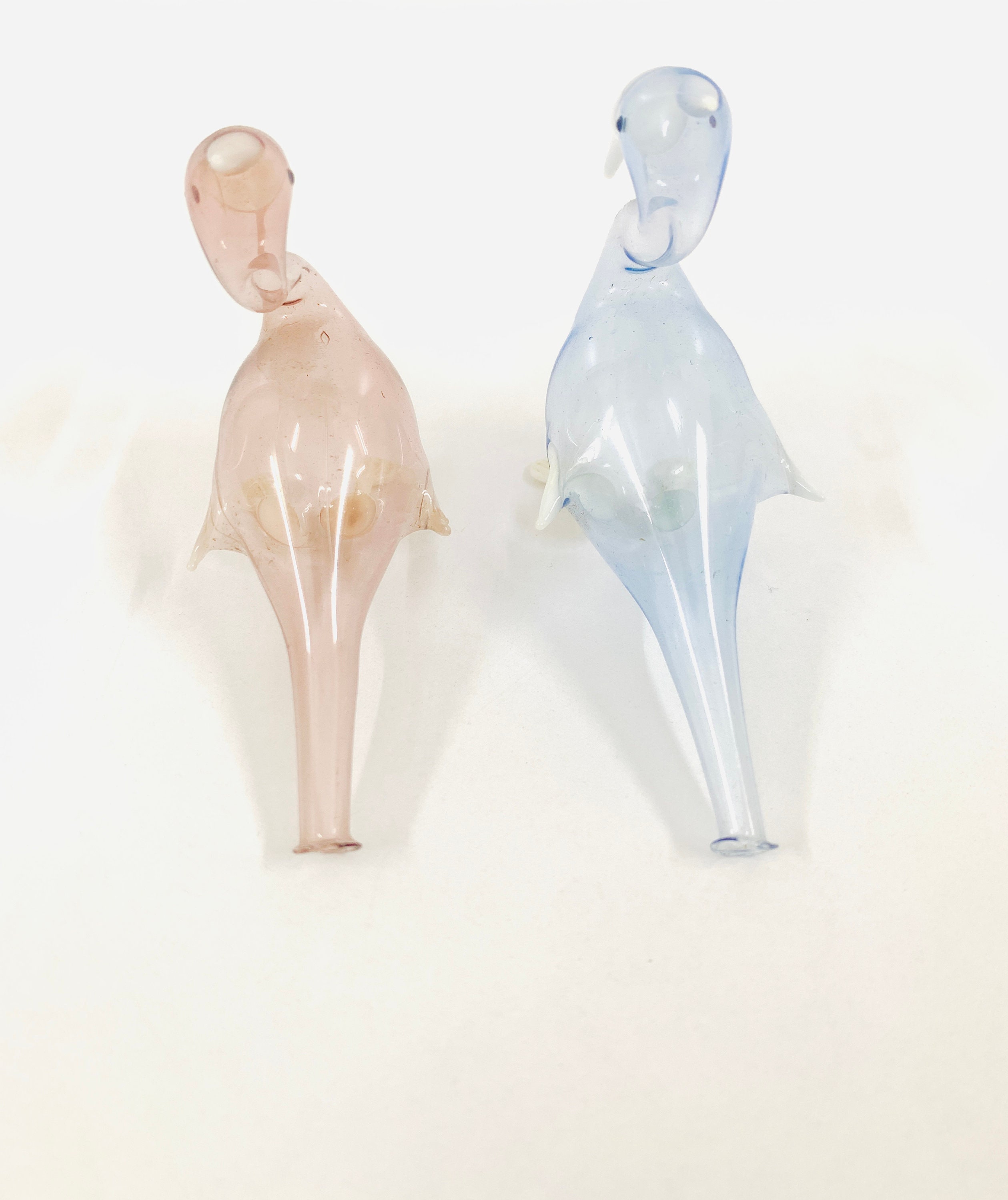 Vintage Blown Glass Bird Shaped Perfume Bottle Vintage Blown Glass ...