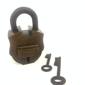 Vintage Aligarh Arvind Gupta & Co Pad Lock Made for Philips Trick Lock ...