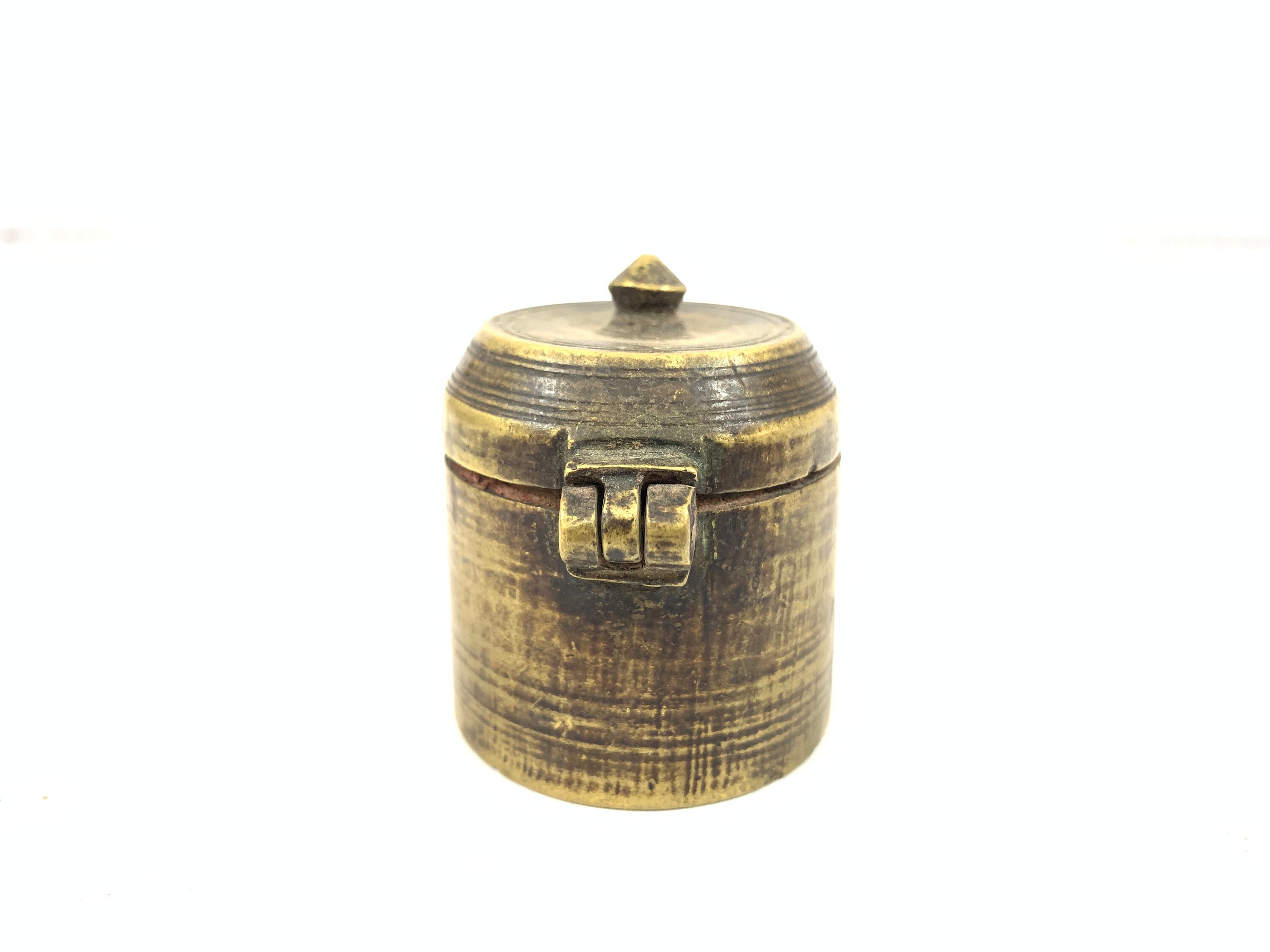 Antique Brass Hand Carved Kumkum Tikka Powder Box - Etsy