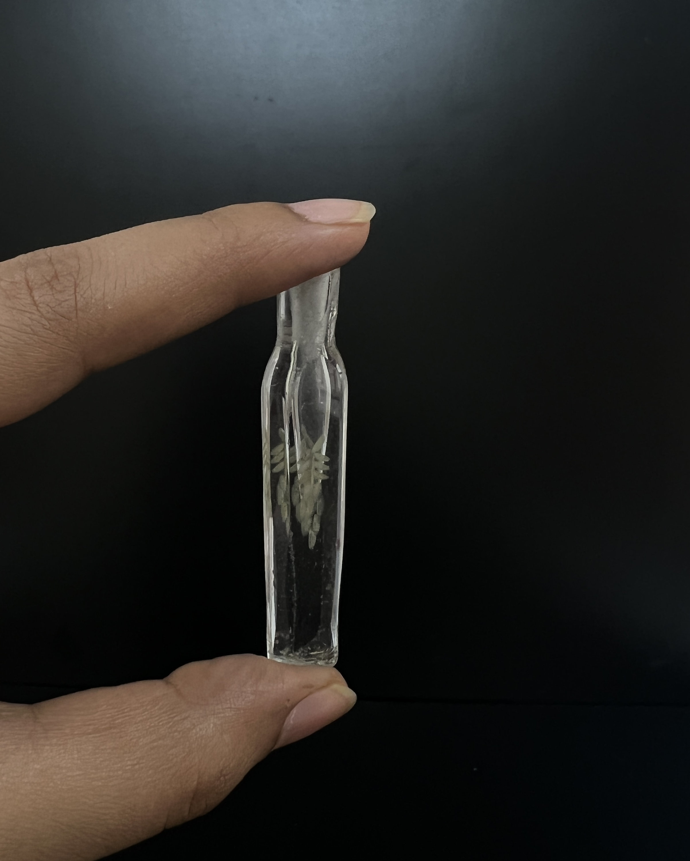 Vintage Tear Catcher Bottle With Etching Work - Etsy