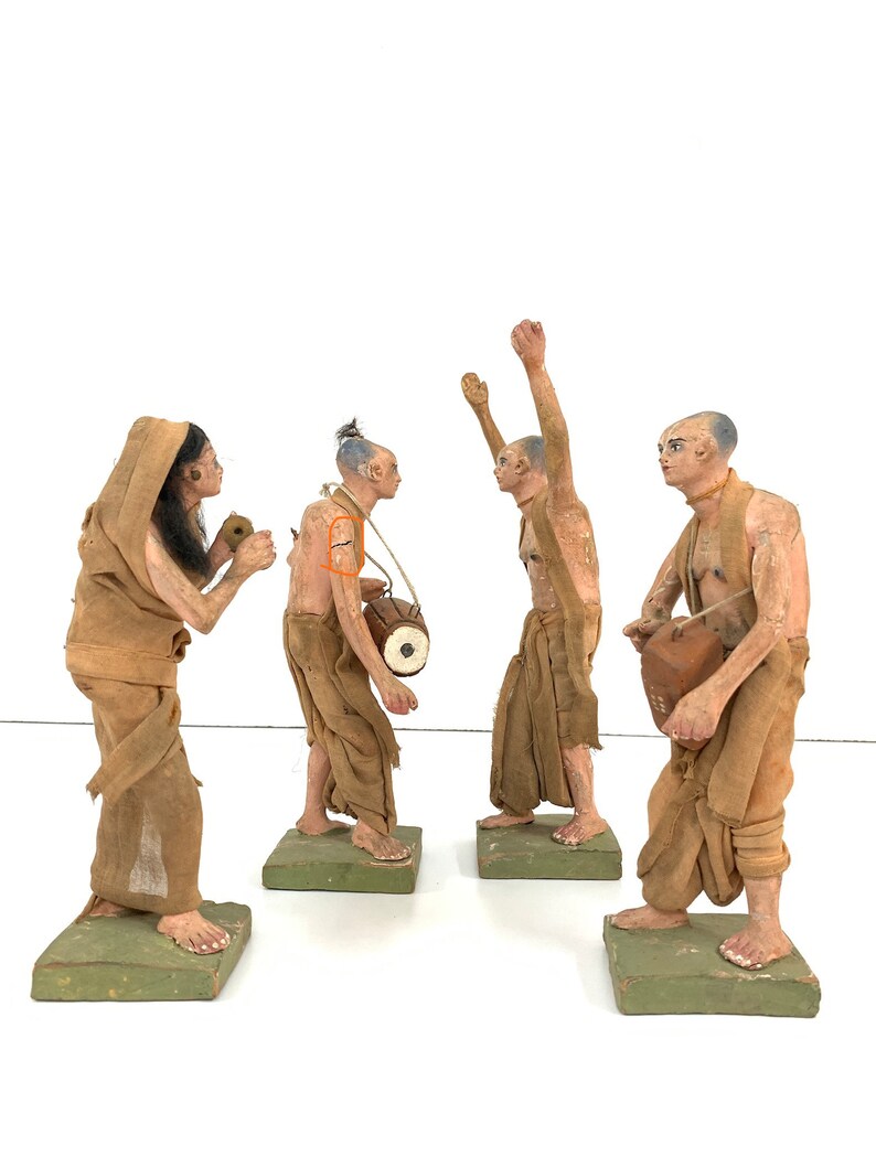 Vintage Terracotta Clay Figurine Band Terracotta Indian Toys Indian ...