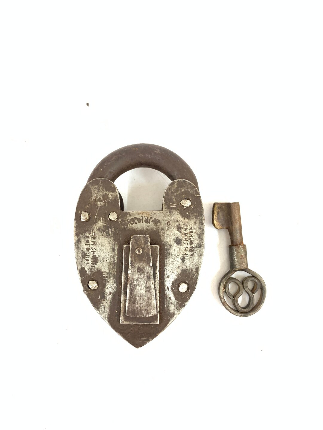 Vintage Iron Heavy Pad Trick Lock - Etsy