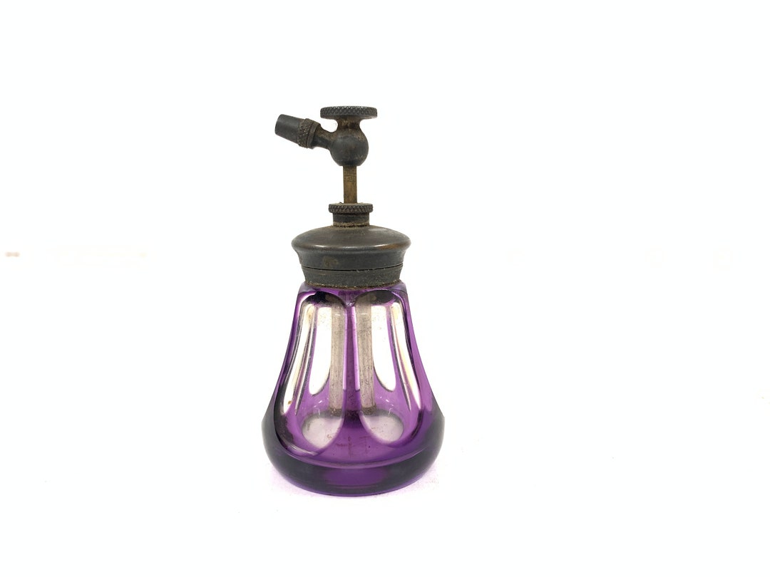 Antique Enots Overlay Glass Perfume Atomizer Amethyst Colour - Etsy