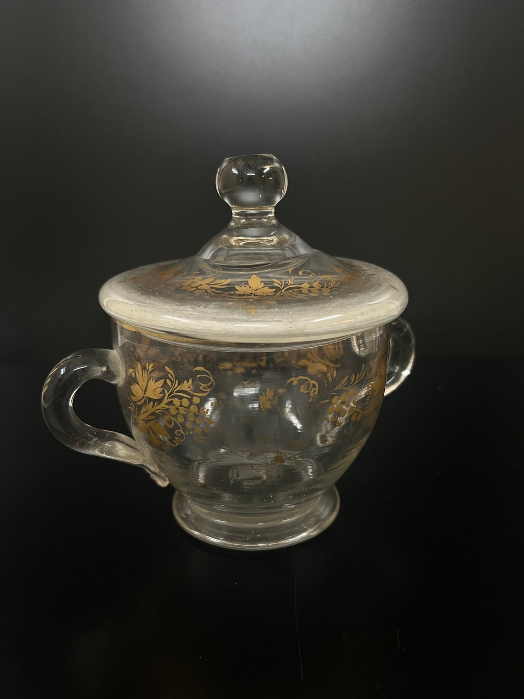 Vintage Candy Box or Butter Box or Sugar Box With Gold Work - Etsy