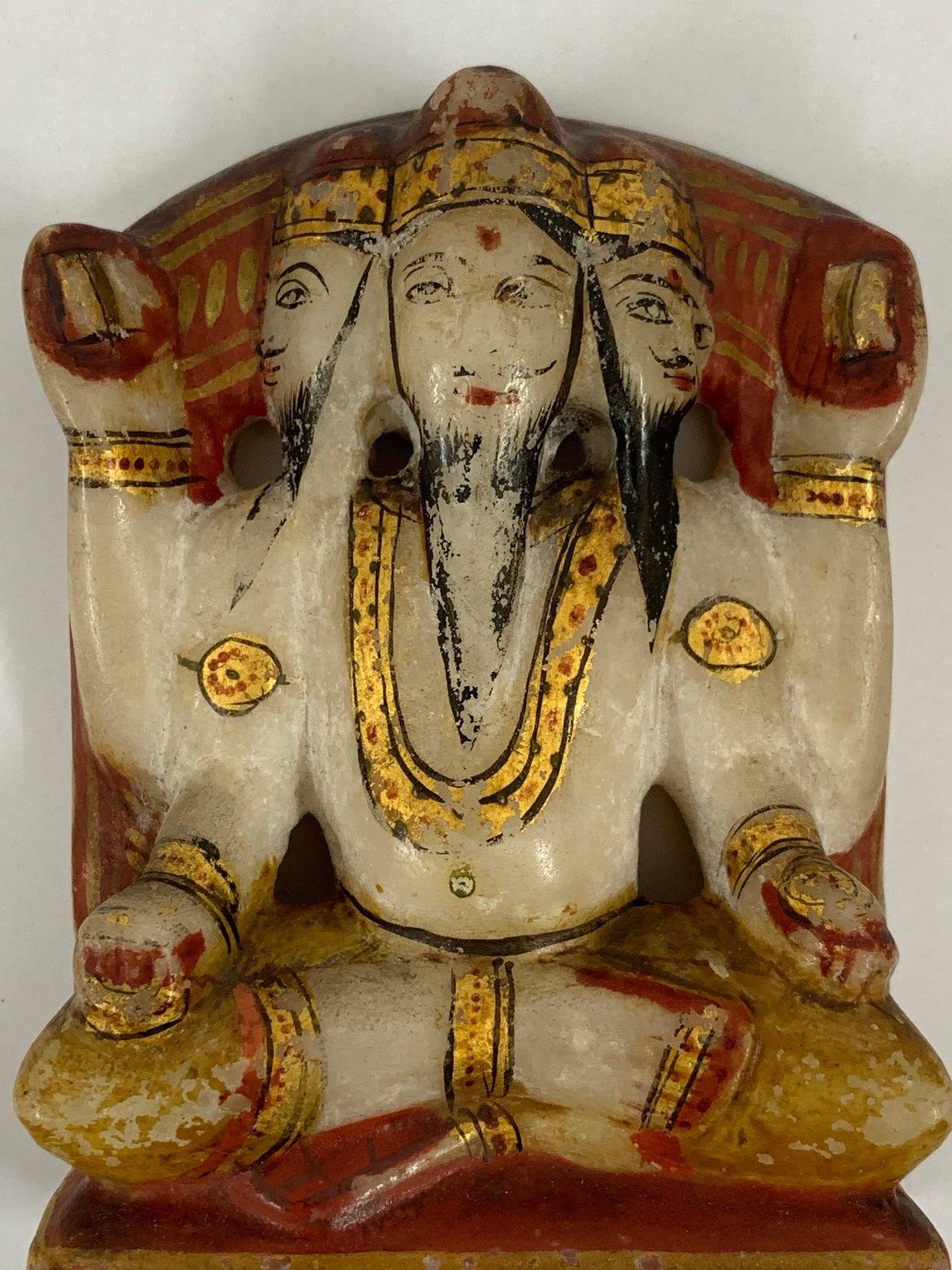 Vintage Brahma Made of White Marble With 24k Gold Detailing| Marble ...