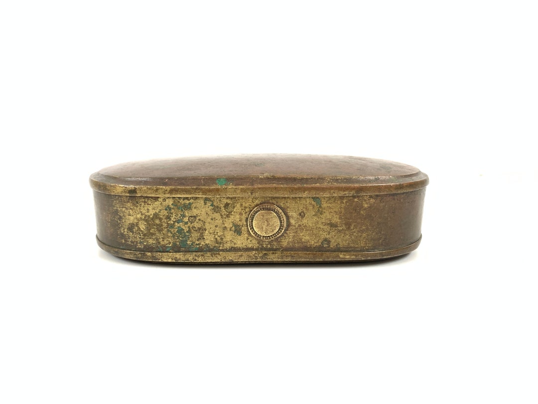 Vintage Brass Box, Brass Box With Lid, Antique Decor, Jewellery Box ...