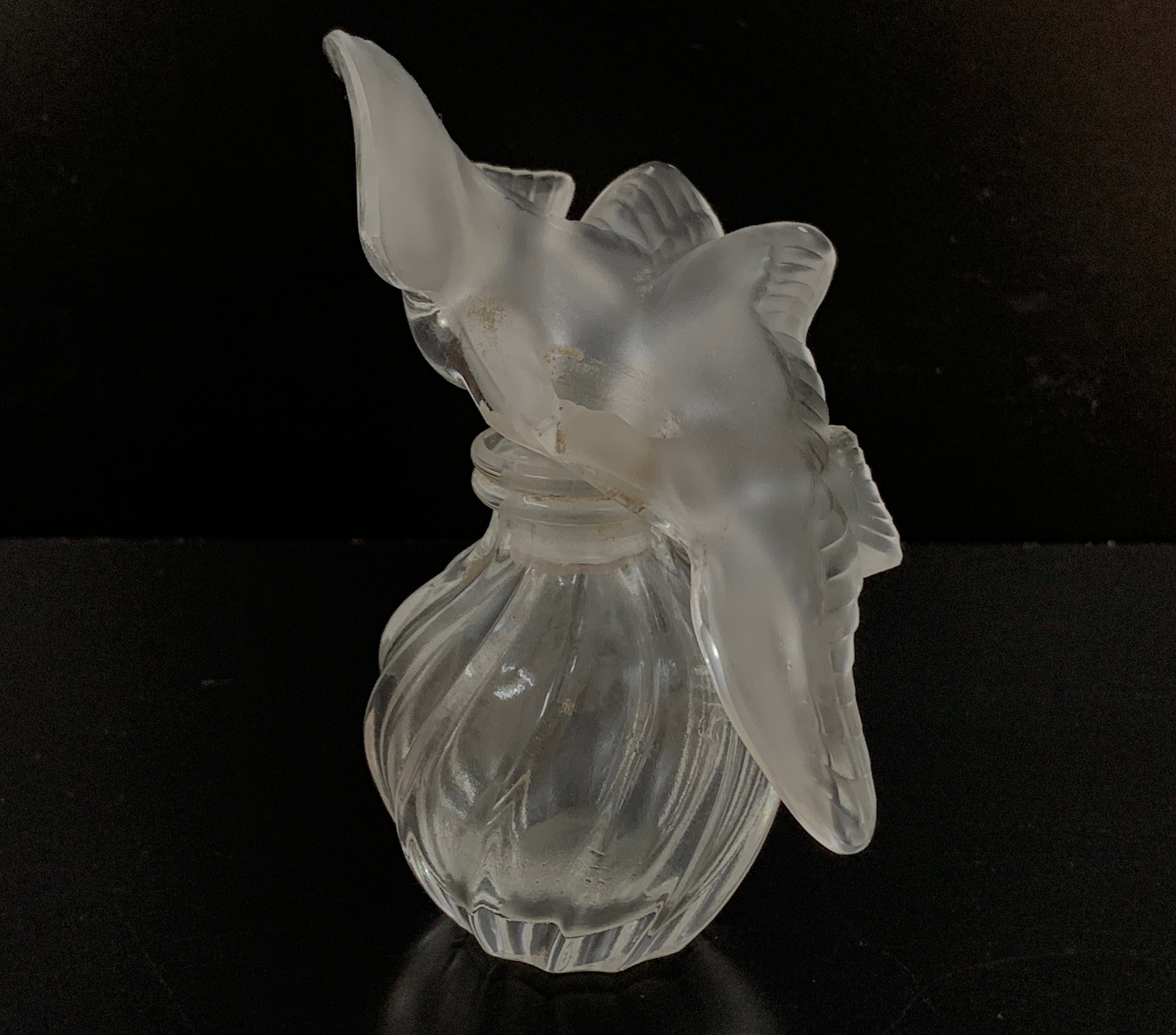 Vintage Frosted Love Bird Perfume Bottle - Etsy