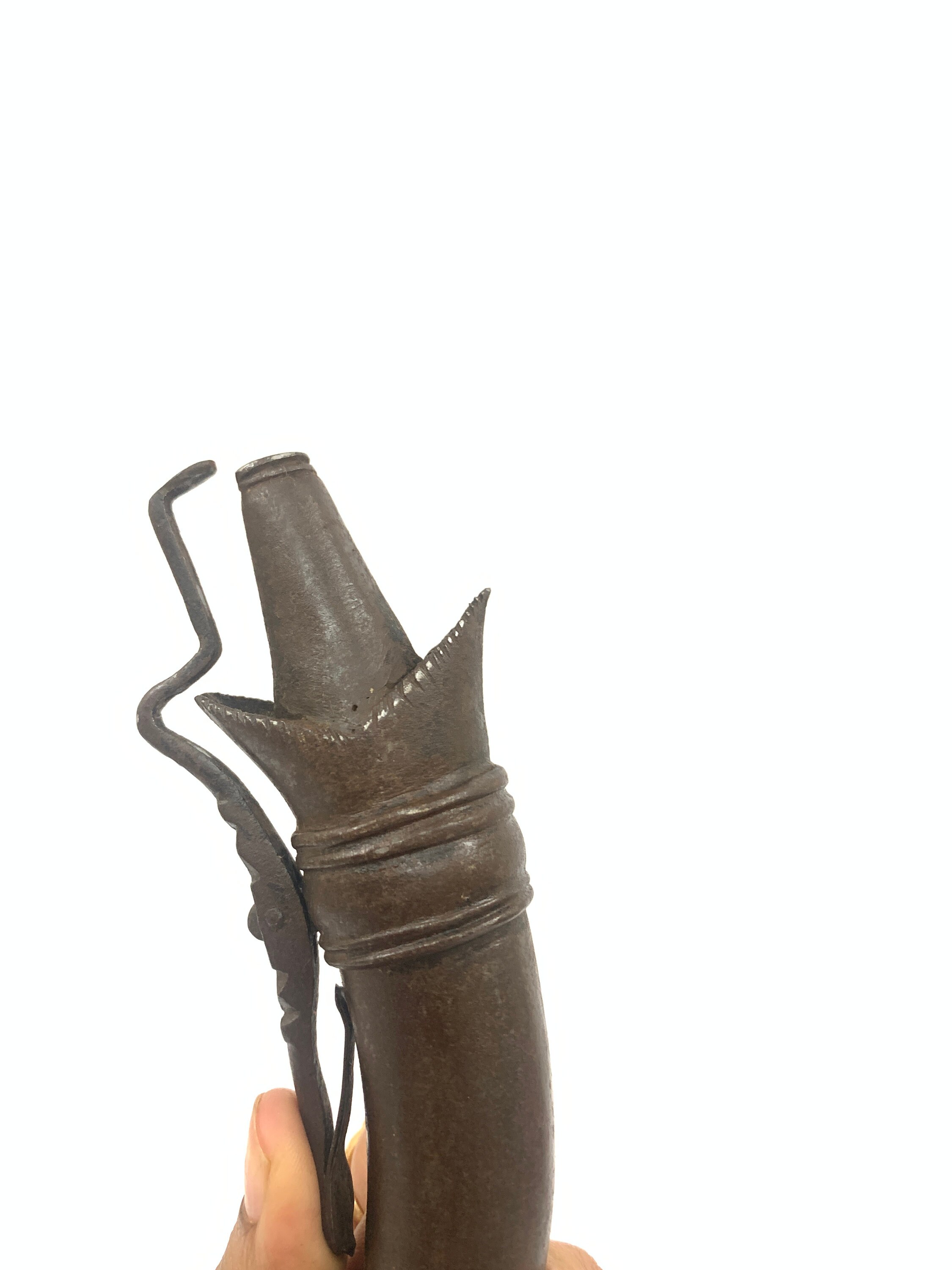 Antique Iron Islamic Gun Powder Flask - Etsy