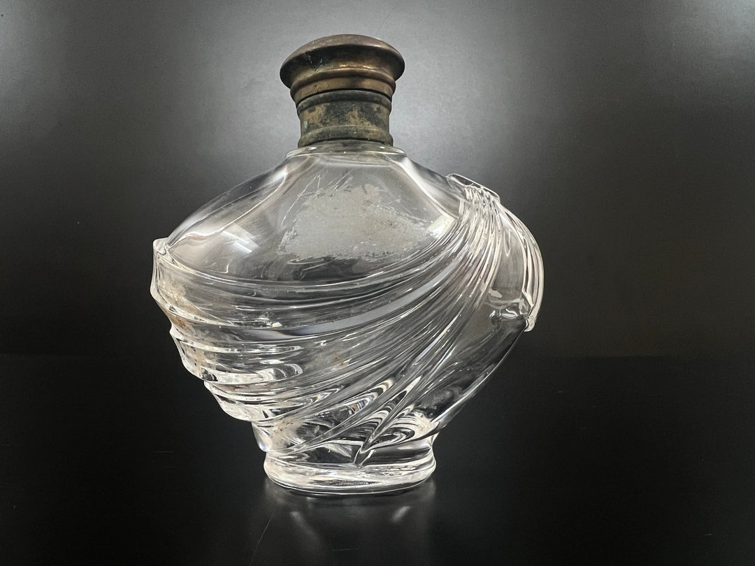 Vintage Crystal Glass French Perfume Bottle by VCA - Etsy