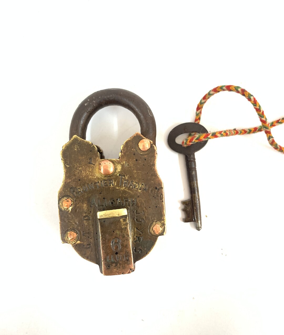 Vintage Padlock, Small Brass Lock, Barrel Lock, Theatre Props, Rustic ...
