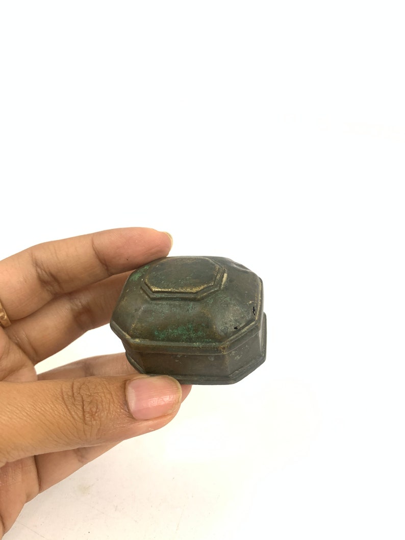 Antique Brass Miniature Box - Etsy