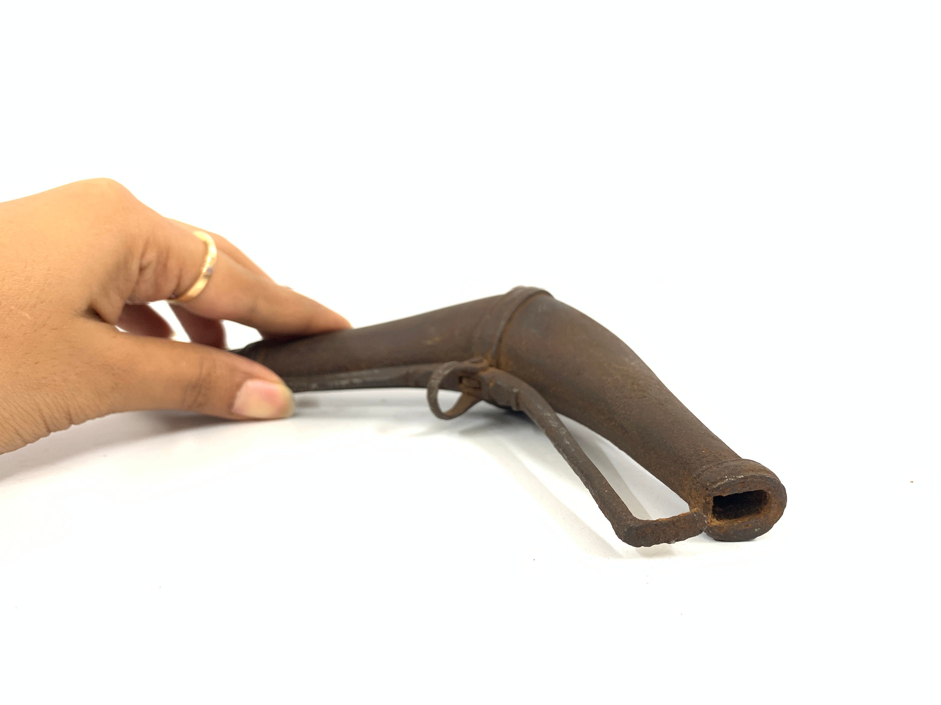 Antique 18 Century Iron Islamic Gun Powder Flask Persian - Etsy