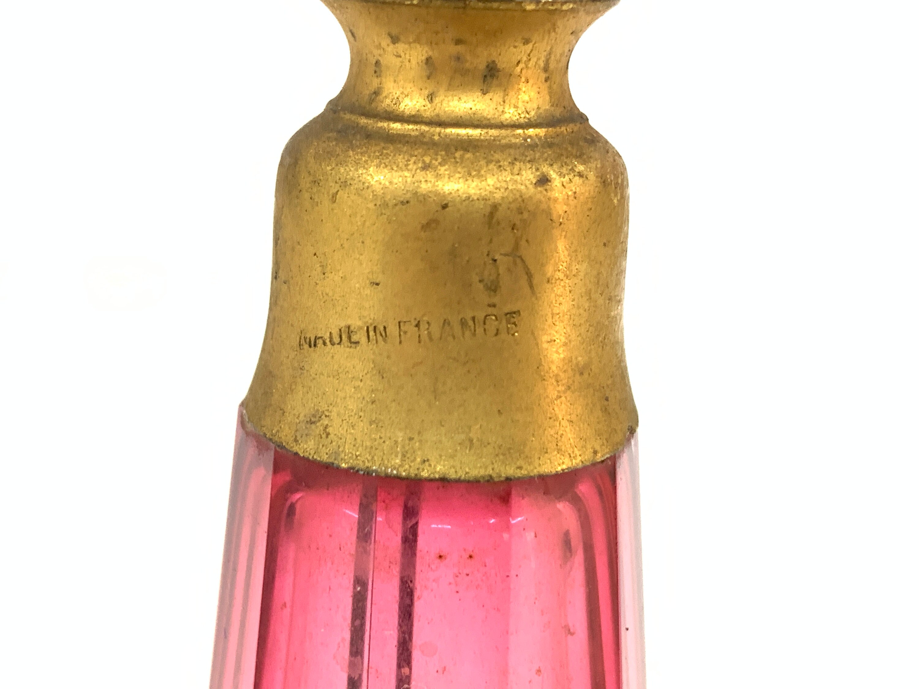 Vintage Cut to Clear Pink Glass Perfume Atomiser Made in - Etsy