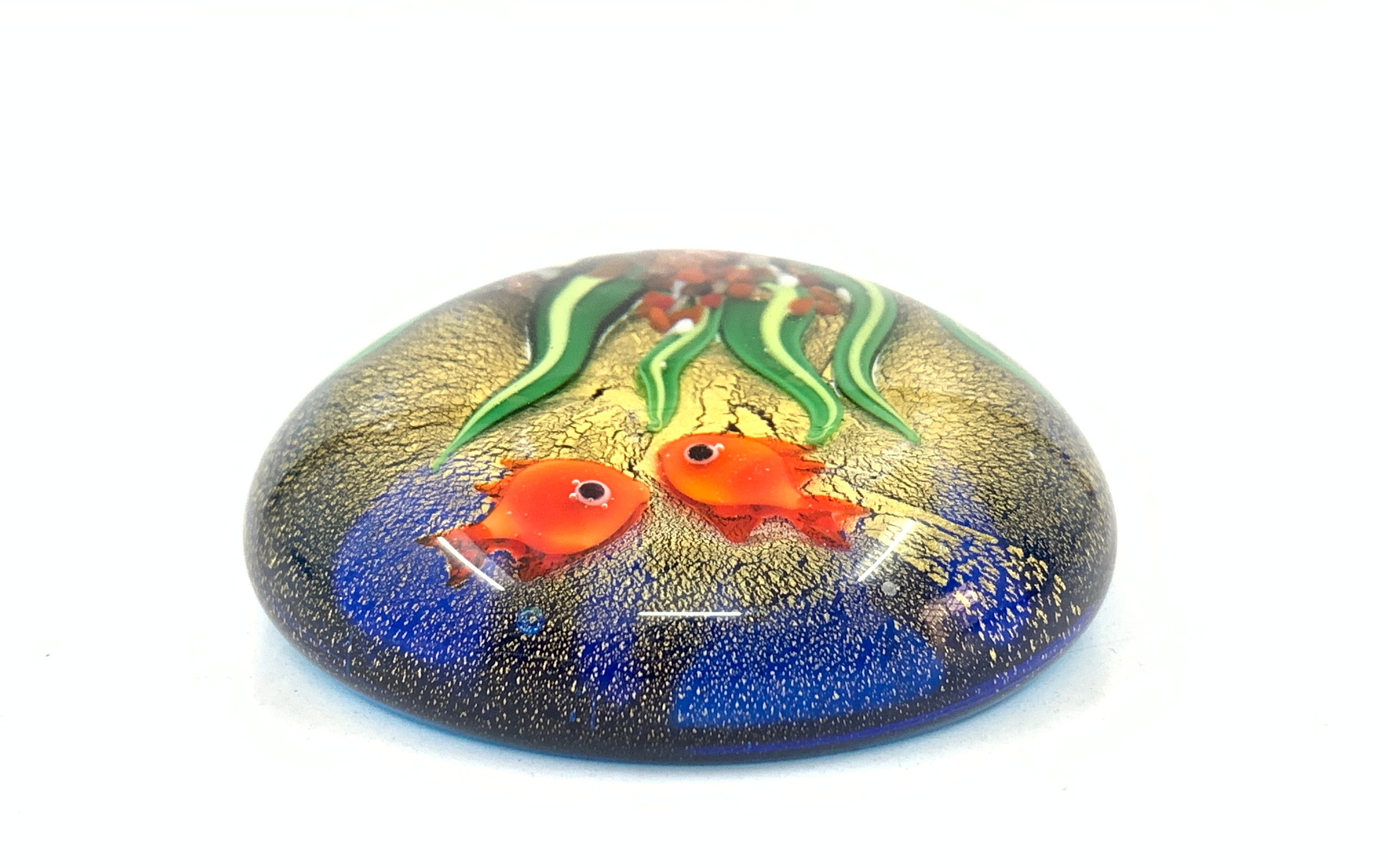 Murano Glass Goldfish Paperweight - Etsy
