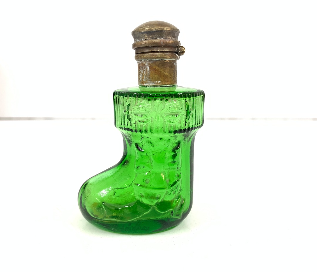 Vintage Avon Green Boot Perfume Bottle - Etsy