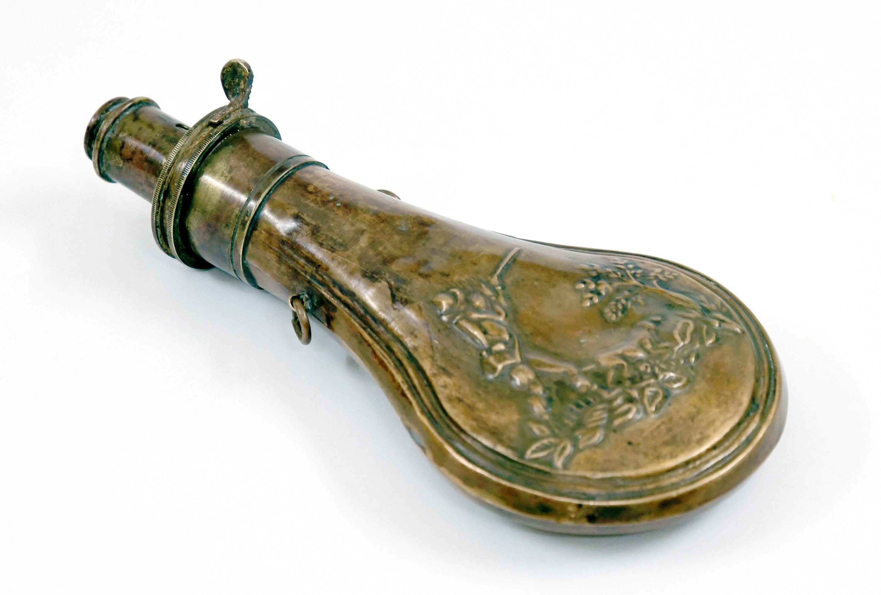 Boxes & Bins Home & Living Brass vintage Sheffield Gun powder Flask ...