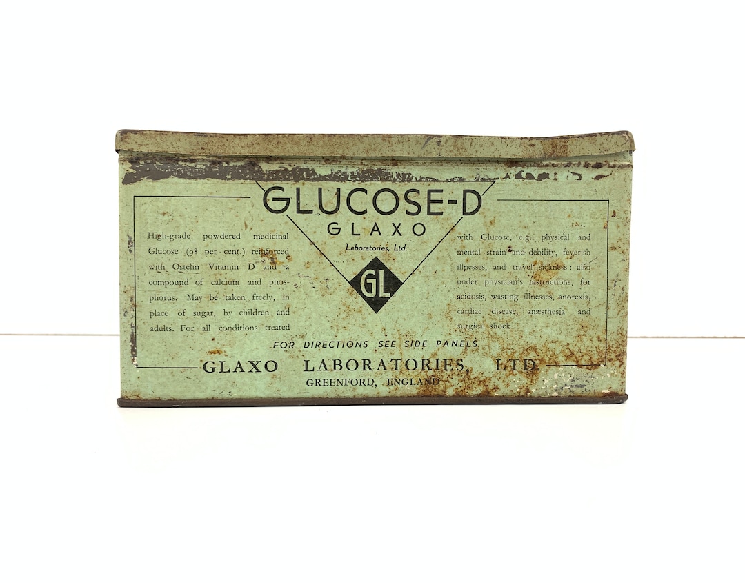Vintage Tin Box of Glucose-d by Glaxo Labs England Glucose Powder - Etsy UK