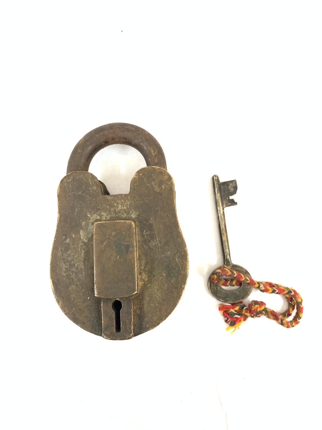 Vintage Brass Indian Heavy Pad Lock - Etsy